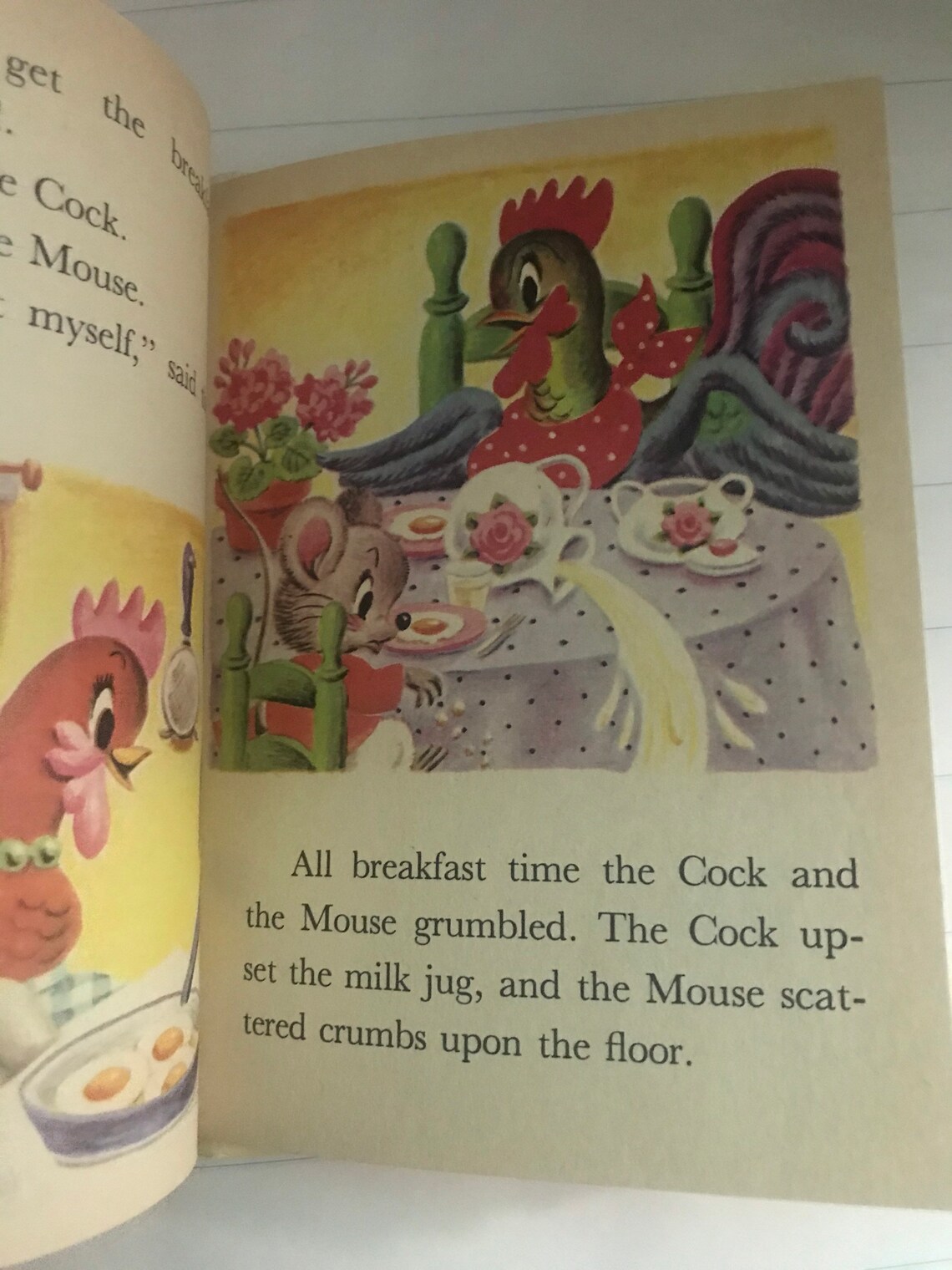 1960 the Cock, Mouse, Little Red Hen Book - Rand Mcnally Junior Elf ...