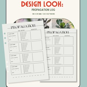 Garden Plant Planner Printable A5 Inserts, Houseplant Garden Journal ...