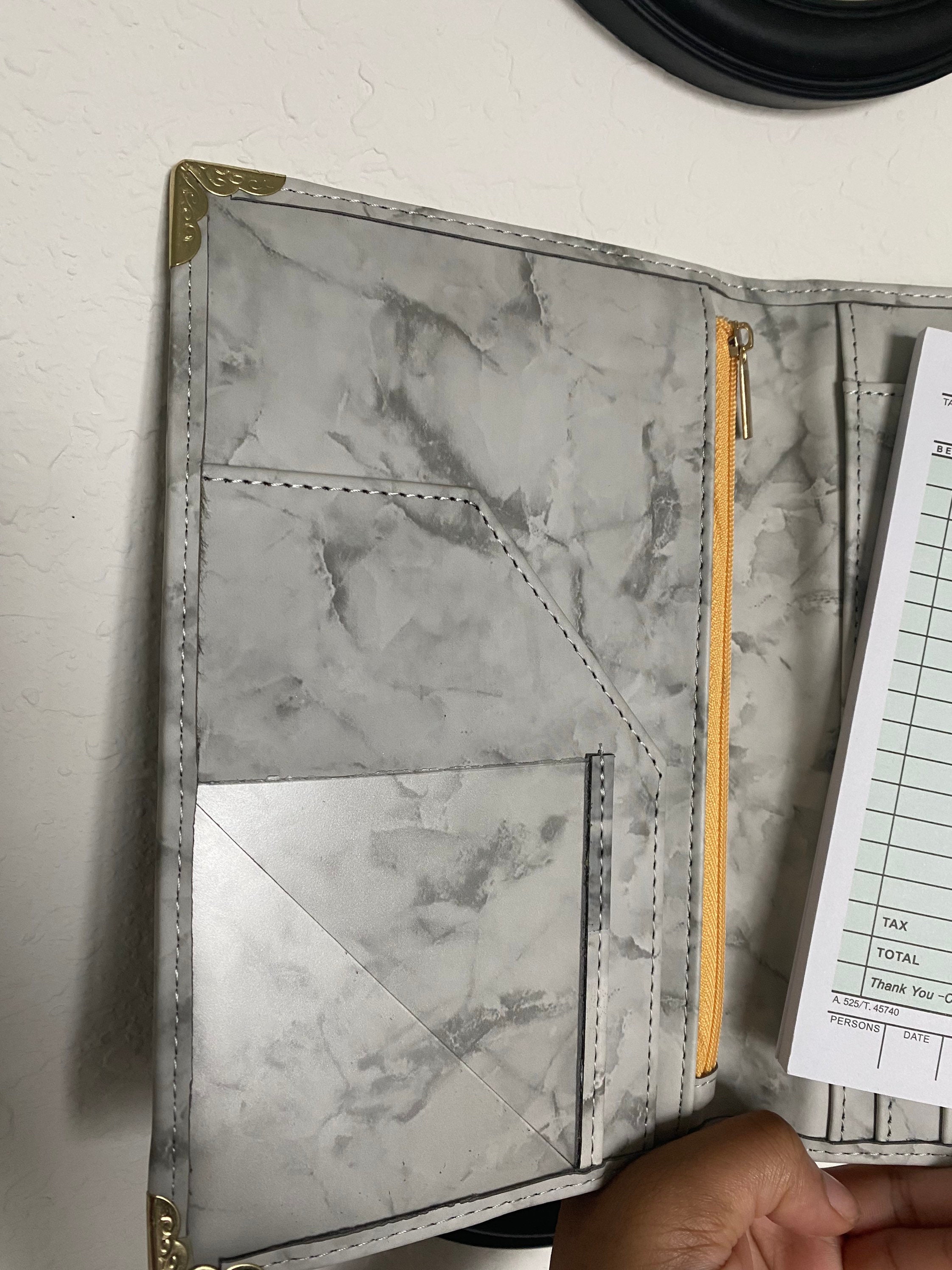 Marble Server Book for Waitress Waitress Book Classy Server - Etsy