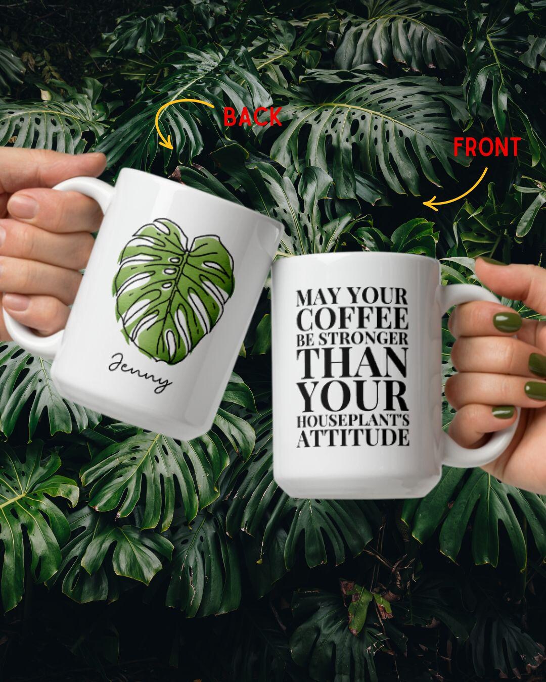 Personalized House Plants Monstera Funny Mug Birthday Gift ,botanical ...
