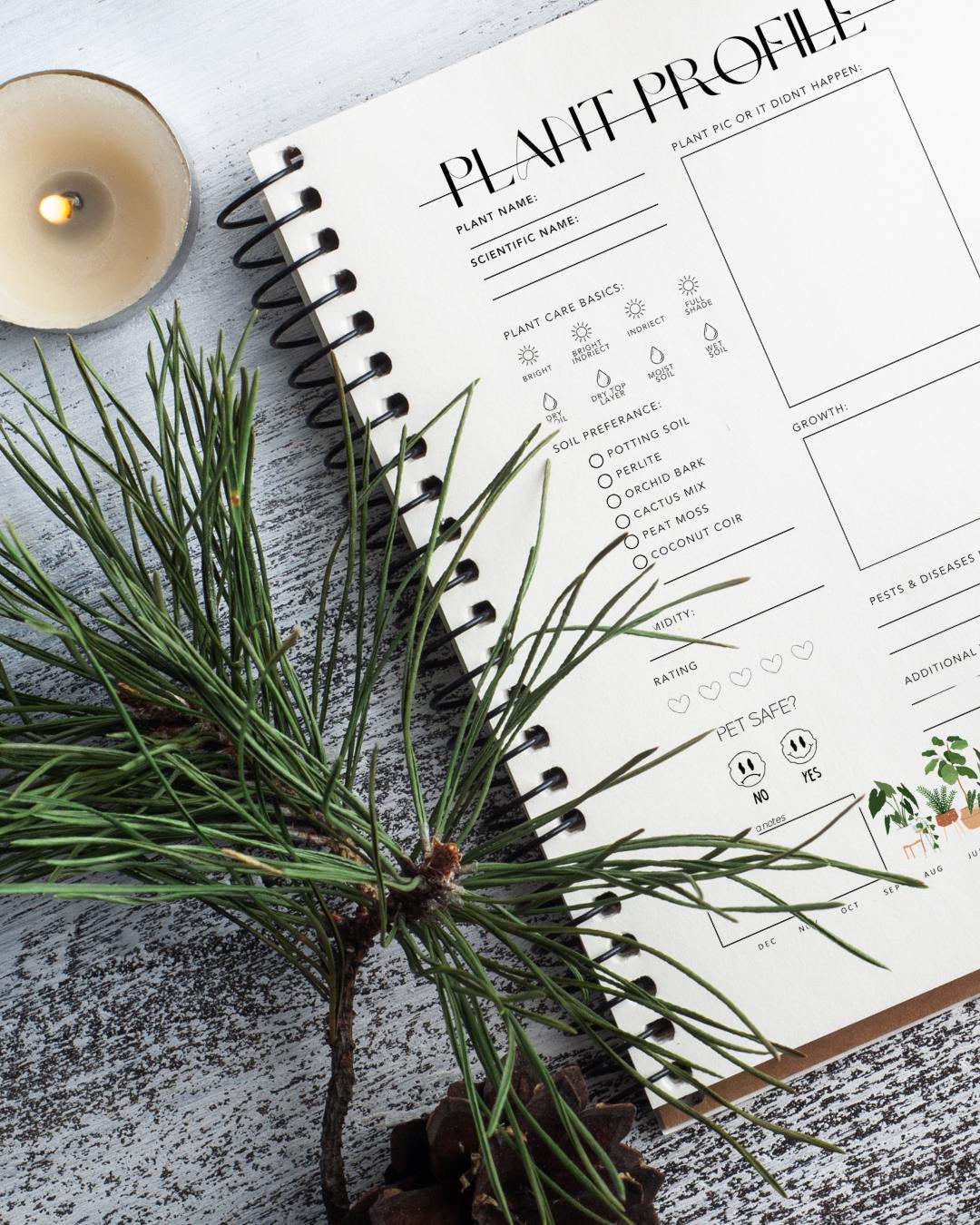 Garden Plant Planner Printable A5 Inserts, Houseplant Garden Journal ...