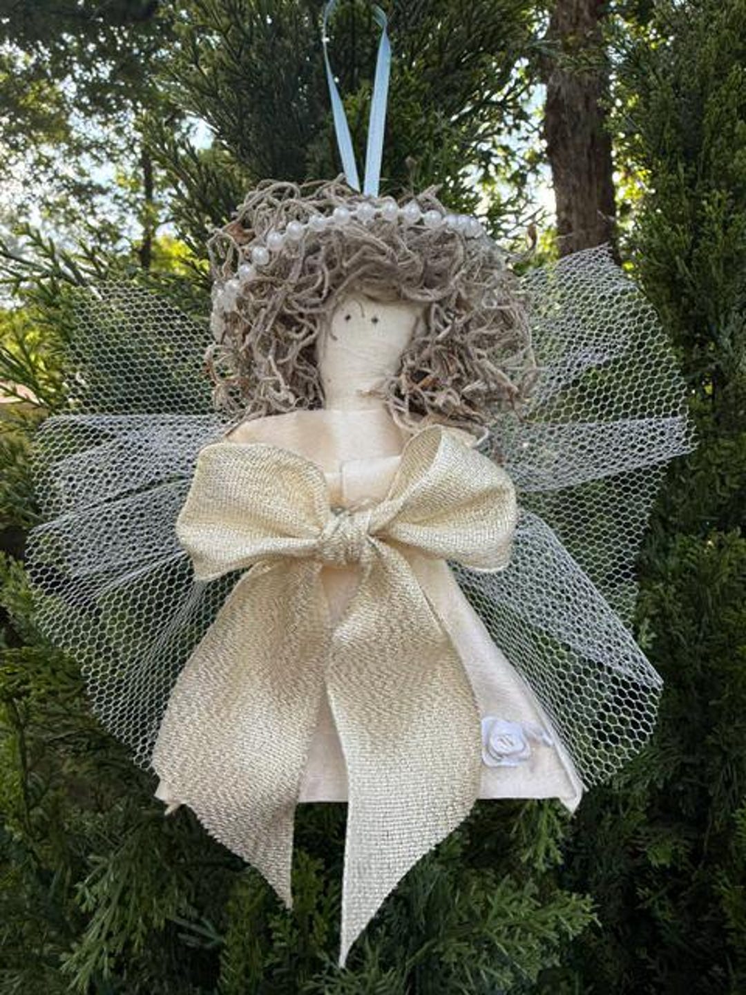 Angel Ornament Upcycled From Wedding Gowns - Etsy