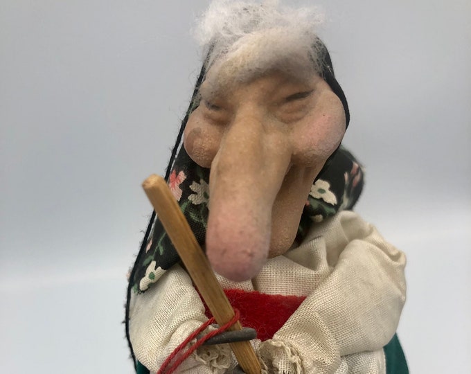 Vintage Kitchen Witch Good Luck Norwegian Kitchen Witch Hanging With ...