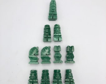 Vintage Choice of Chess Replacement Pieces Hand Carved Mexican Mayan ...