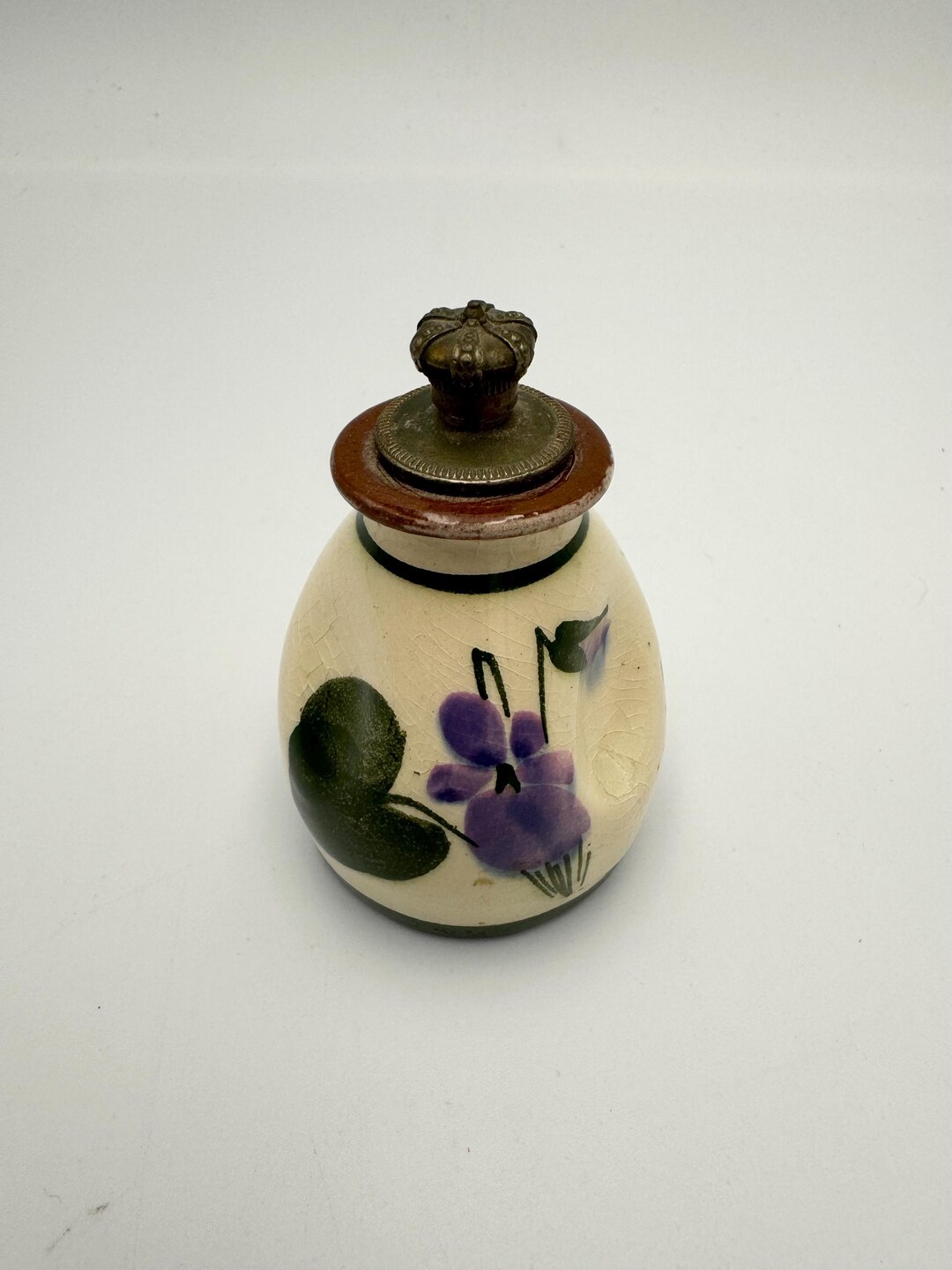 Vintage Perfume Bottle - Toogoods Devon Violets - Hand Painted - Crown ...