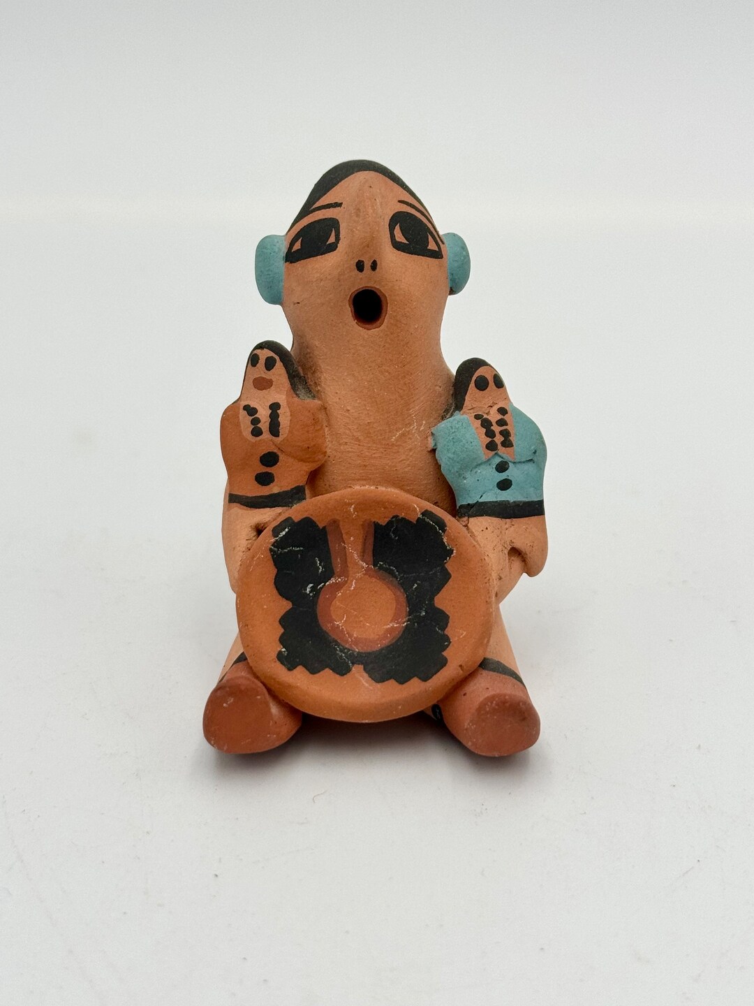 Vintage Clay Storyteller - Eva Bentonie Navajo - Mini Size 2-1/2" Tall ...
