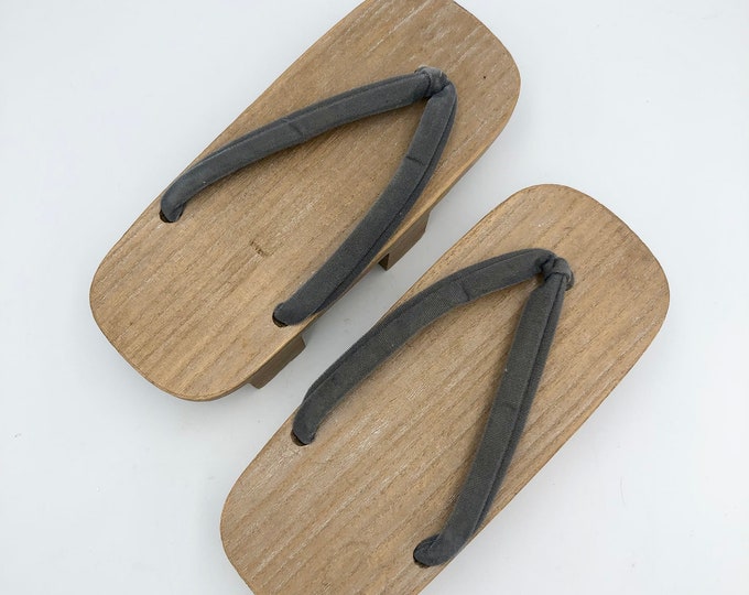Vintage Traditional Japanese Aizu Kiri Geta Shoes Sandals Two Teeth ...