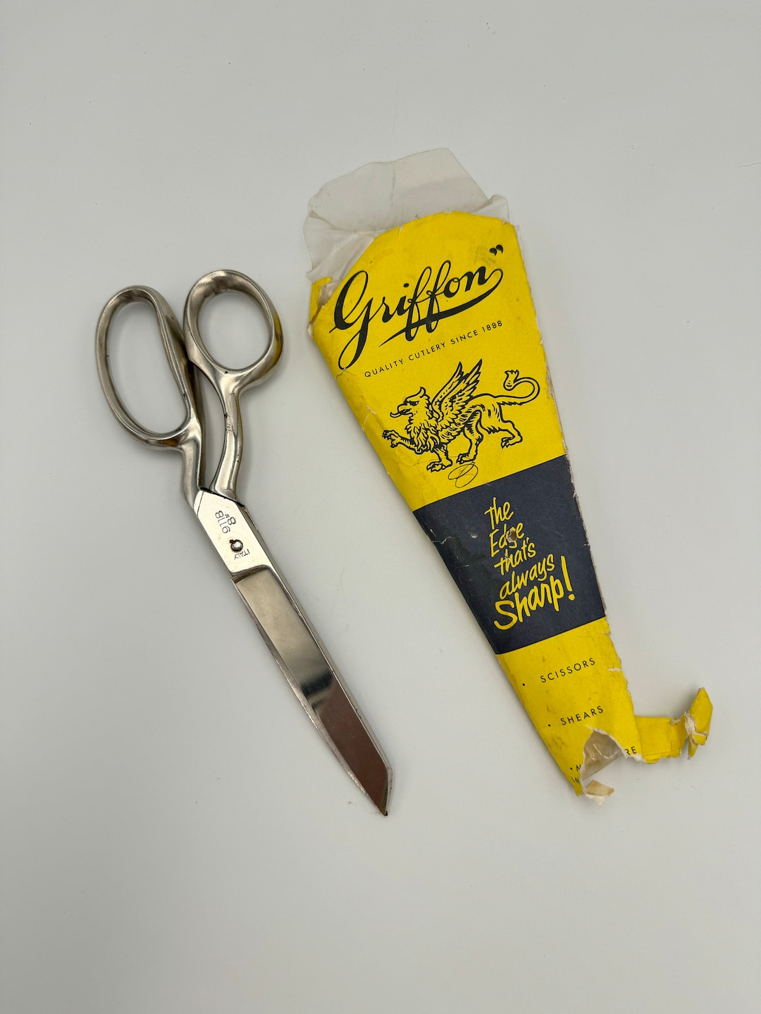 Vintage Griffon Shears Scissors - Model 9118 - Made in Italy - Original ...