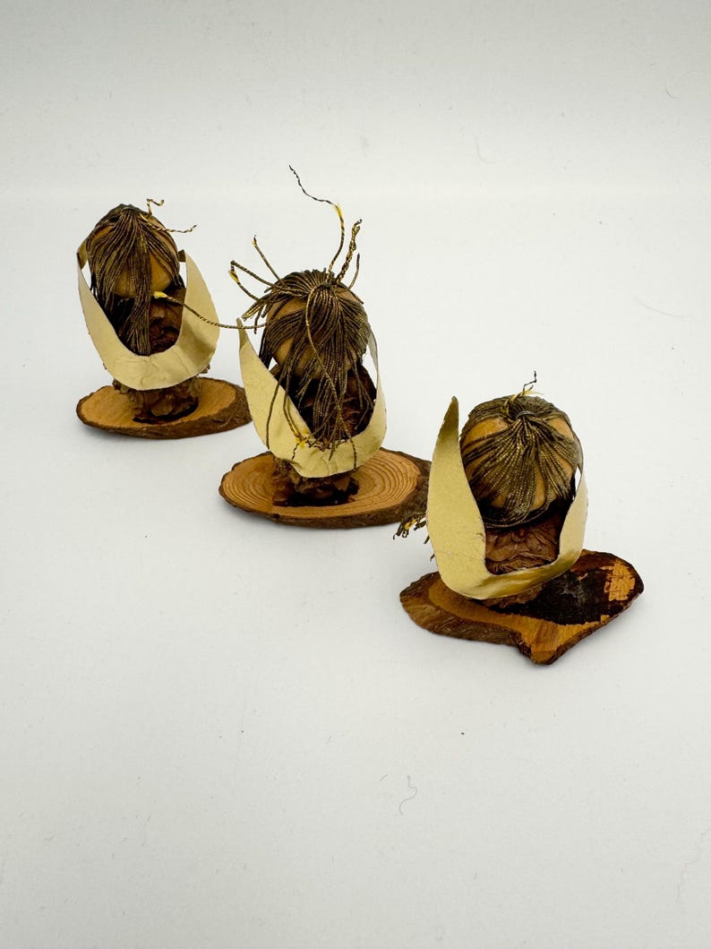 Vintage FERI ITALY Pinecone Angels - Retro Christmas Decor - Set of 3 ...