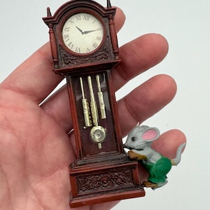 Vintage Set of 3 Hickory Dickory Dock Christmas Ornaments CLOCKS ...