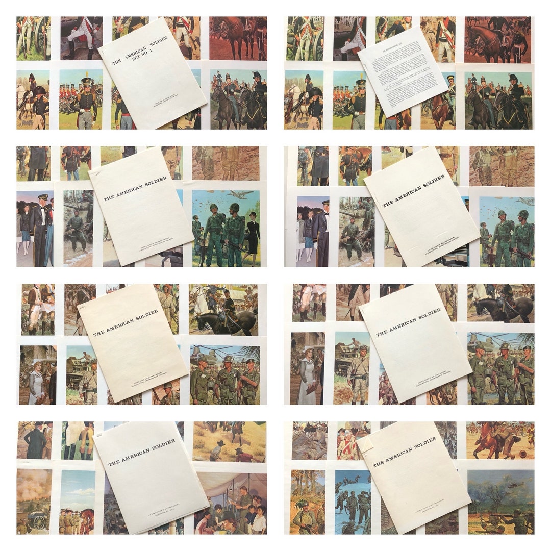 Vintage Choice of Military Print Sets - the American Soldier Office ...