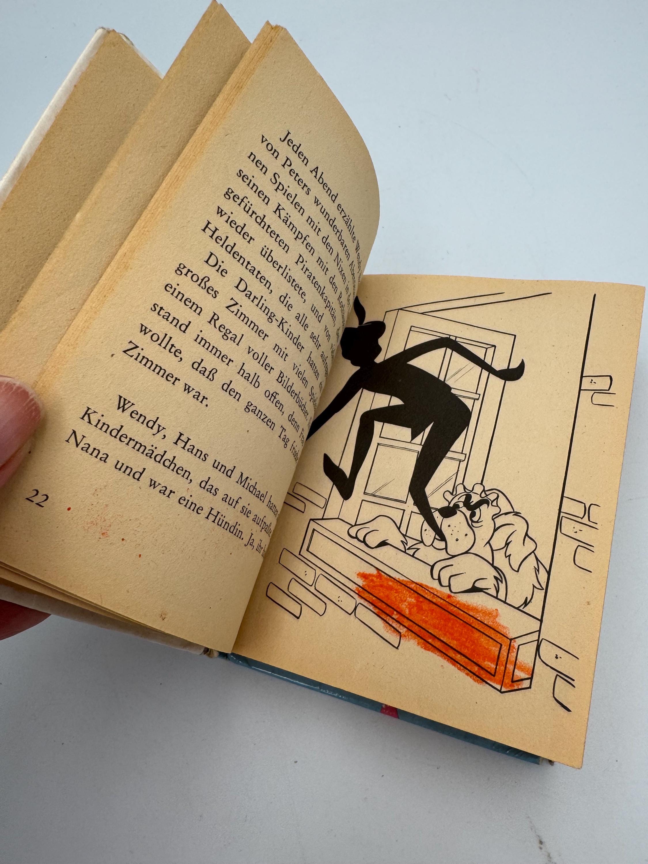 Vintage Children's Book GERMAN Walt Disney Peter Pan - Written in ...