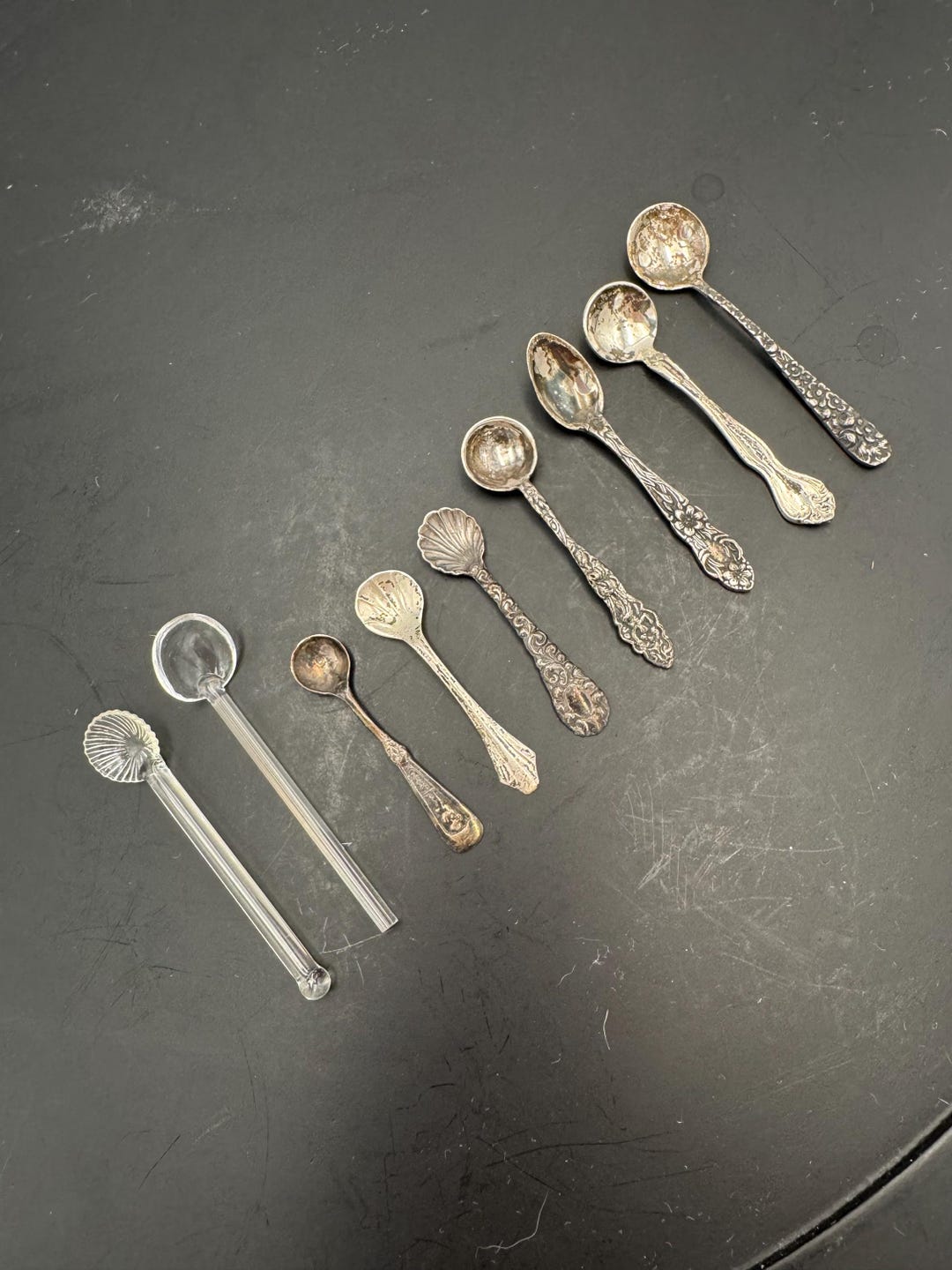 Vintage Choice of MINI SPOON for Crystal Salt Cellars Salt Dips ...