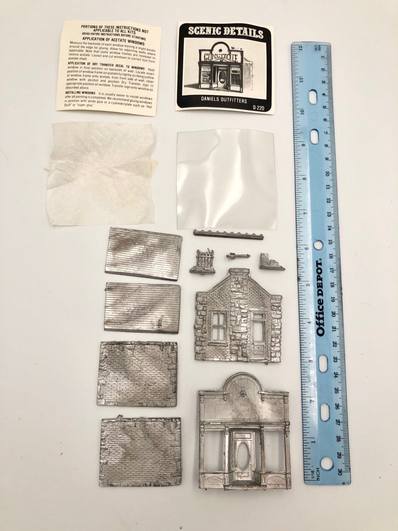 Vintage Choice of Scenic Details Miniature Kits HO Scale Model - Etsy