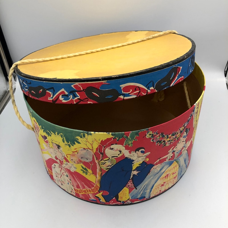 Vintage Hat Box - Etsy