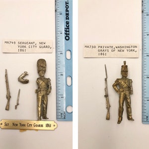 Vintage Choice of New Hope Design Men at Arms Miniature Militia Kits ...