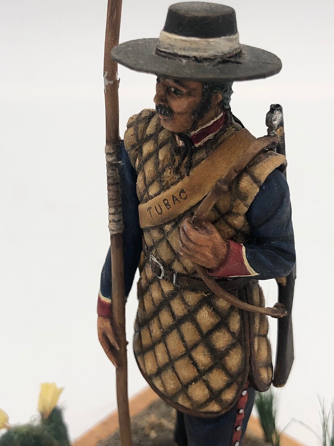 Hand Painted Figurine Mexican Cuera Dragoon 1830 EXQUISITELY PAINTED ...