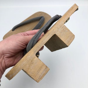 Vintage Traditional Japanese Aizu Kiri Geta Shoes Sandals Two Teeth ...