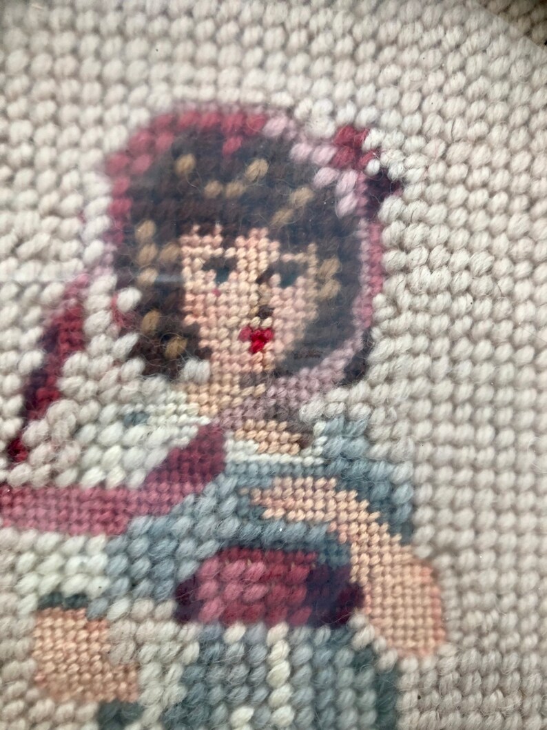 Vintage Choice of Needlepoint Victorian Blue Boy and Pinkie - Etsy