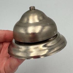 Vintage Counter Bell - Dome-shaped Metal Bell - Front Counter - Office ...
