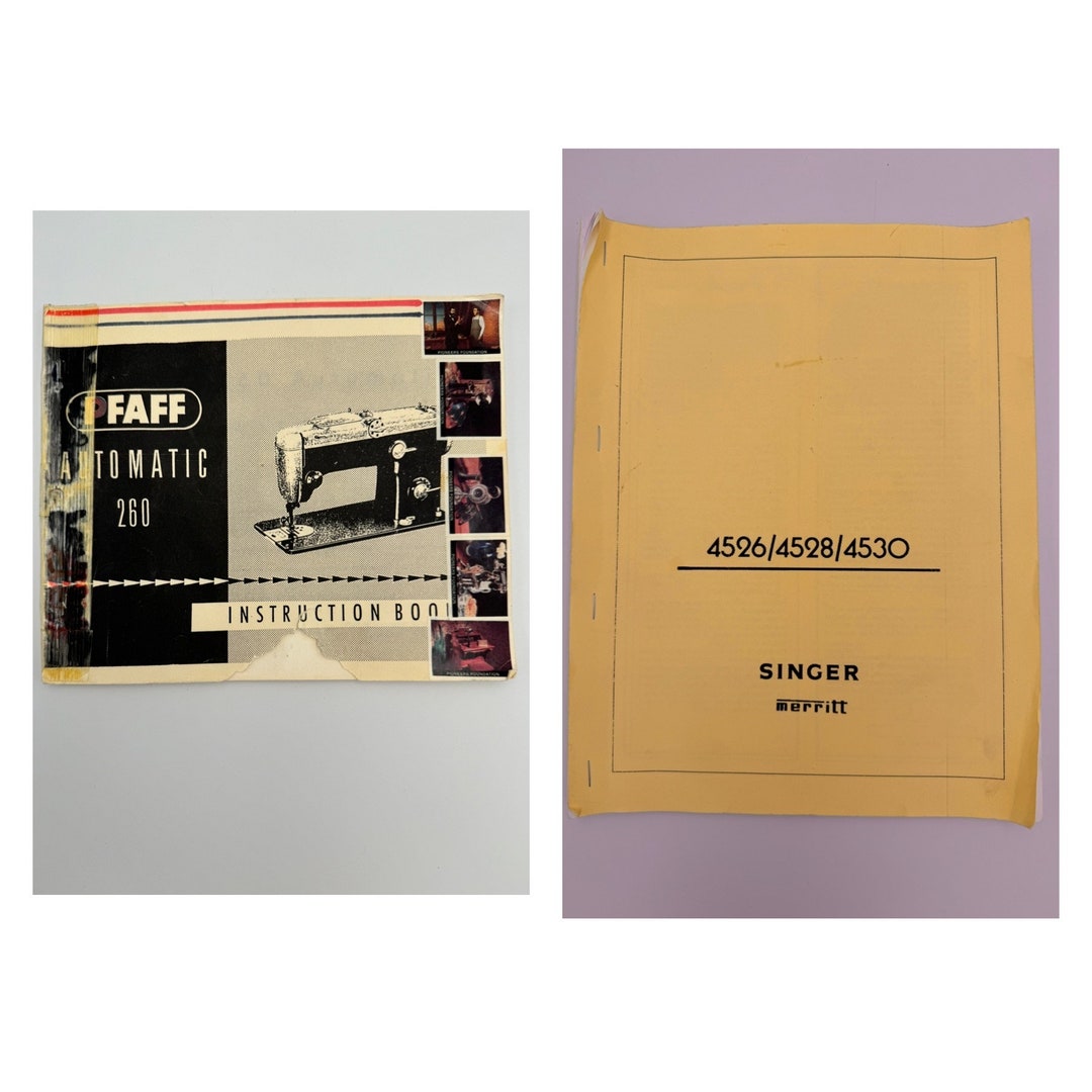 Vintage Choice of Sewing Machine Instruction Book - PFAFF Automatic 260 ...