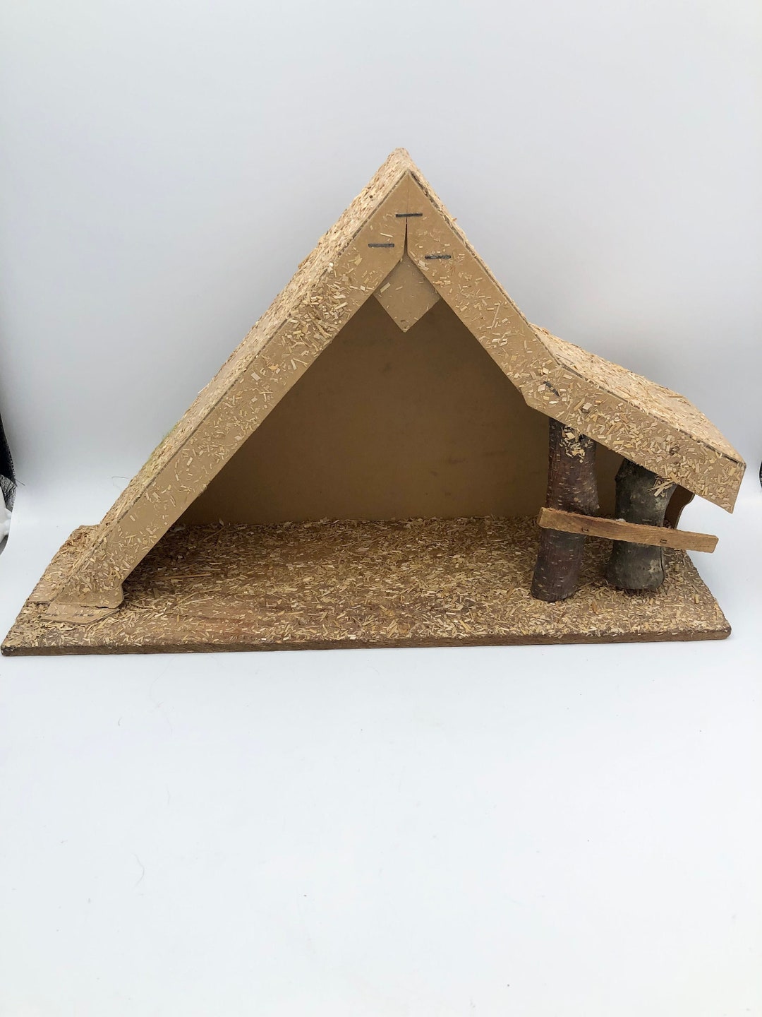 Vintage Christmas Nativity Creche Stable - Dime Store - Lightweight ...