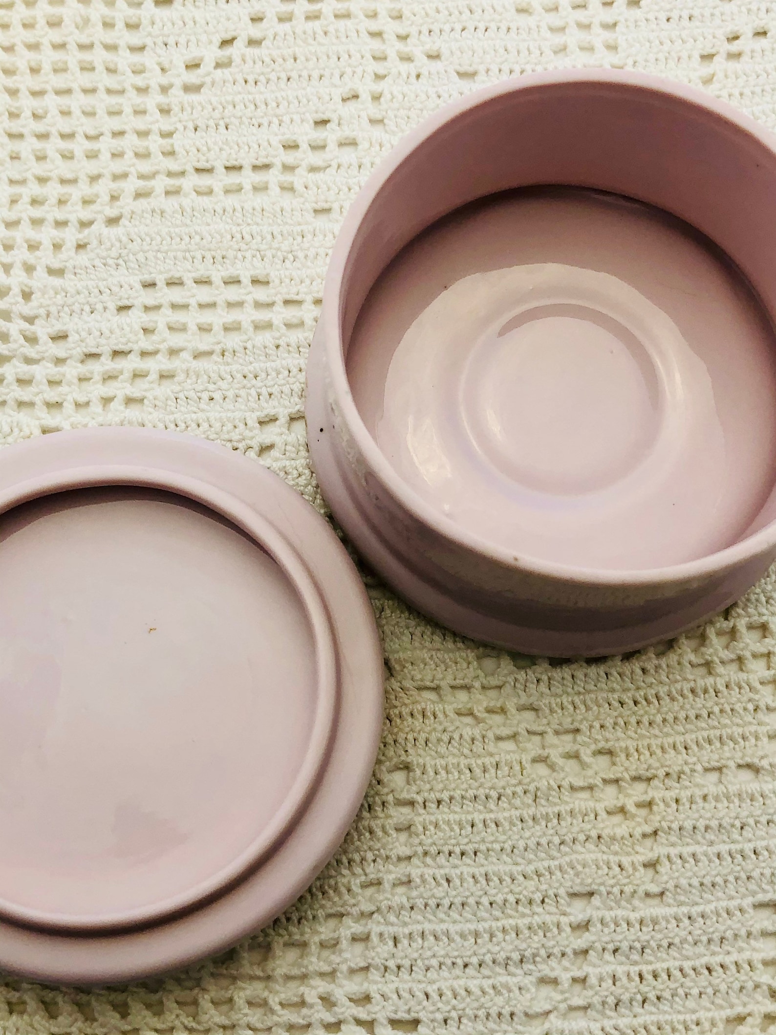 Vintage Set of Pink Fine China With Applied Flowers Vanity Set - Etsy