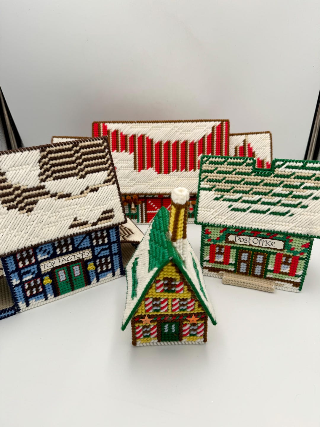 Vintage Choice of Christmas Village Building - Home Made From Plastic ...