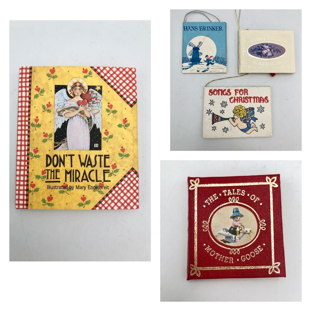 Vintage Choice of Mini Christmas Books - Kurt Adler Mother Goose - Mary ...