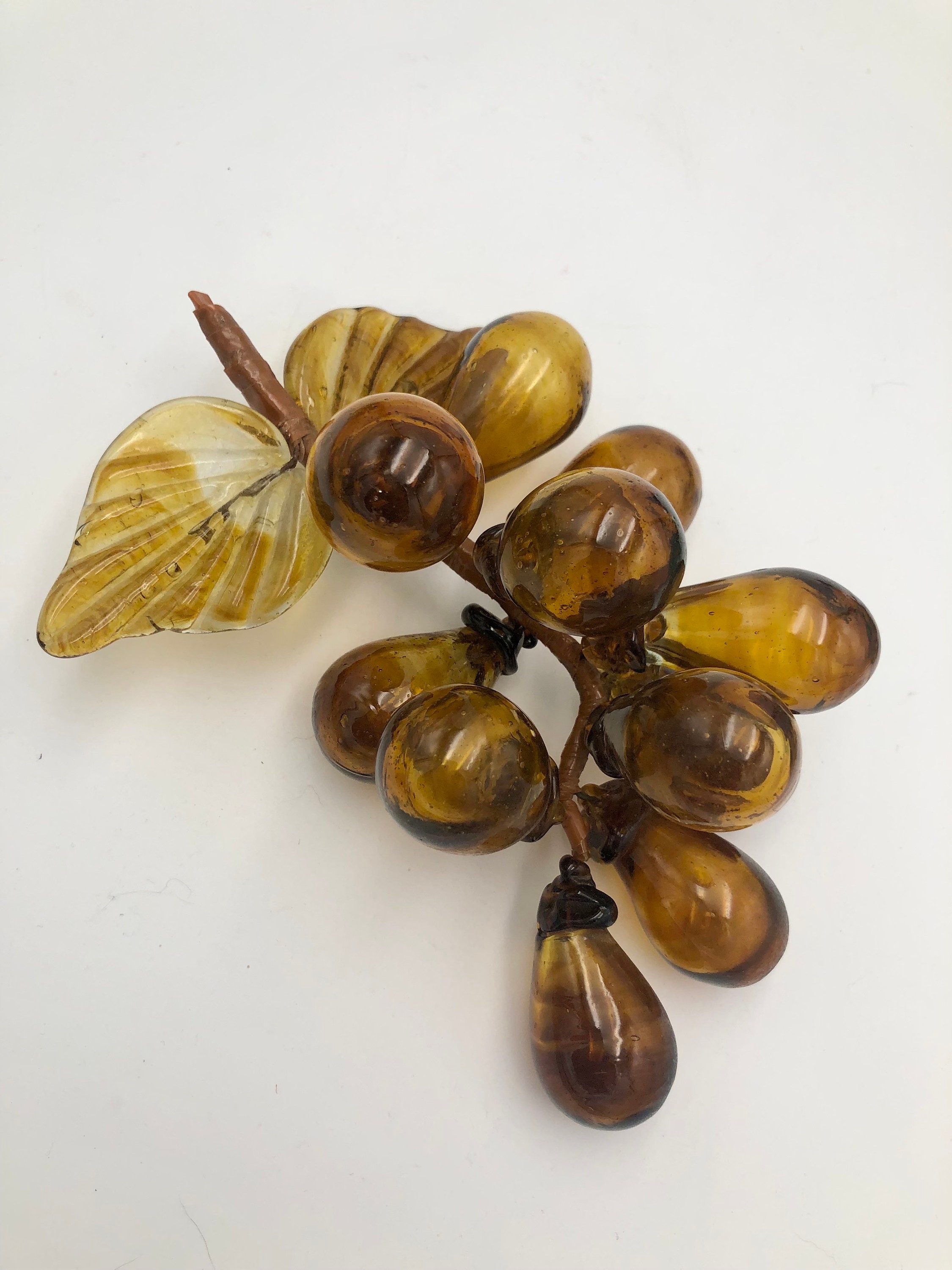 Vintage Choice of Hand-blown Glass Grapes - Mid Century Italy - Variety ...