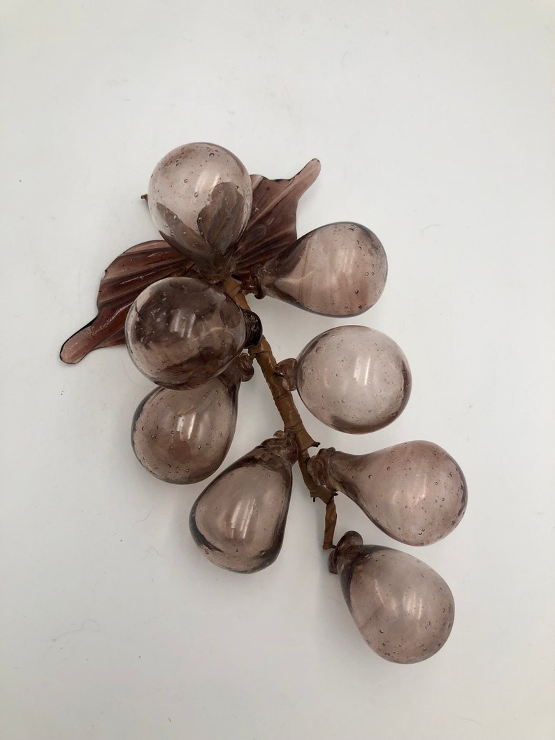 Vintage Choice of Hand-blown Glass Grapes - Mid Century Italy - Variety ...