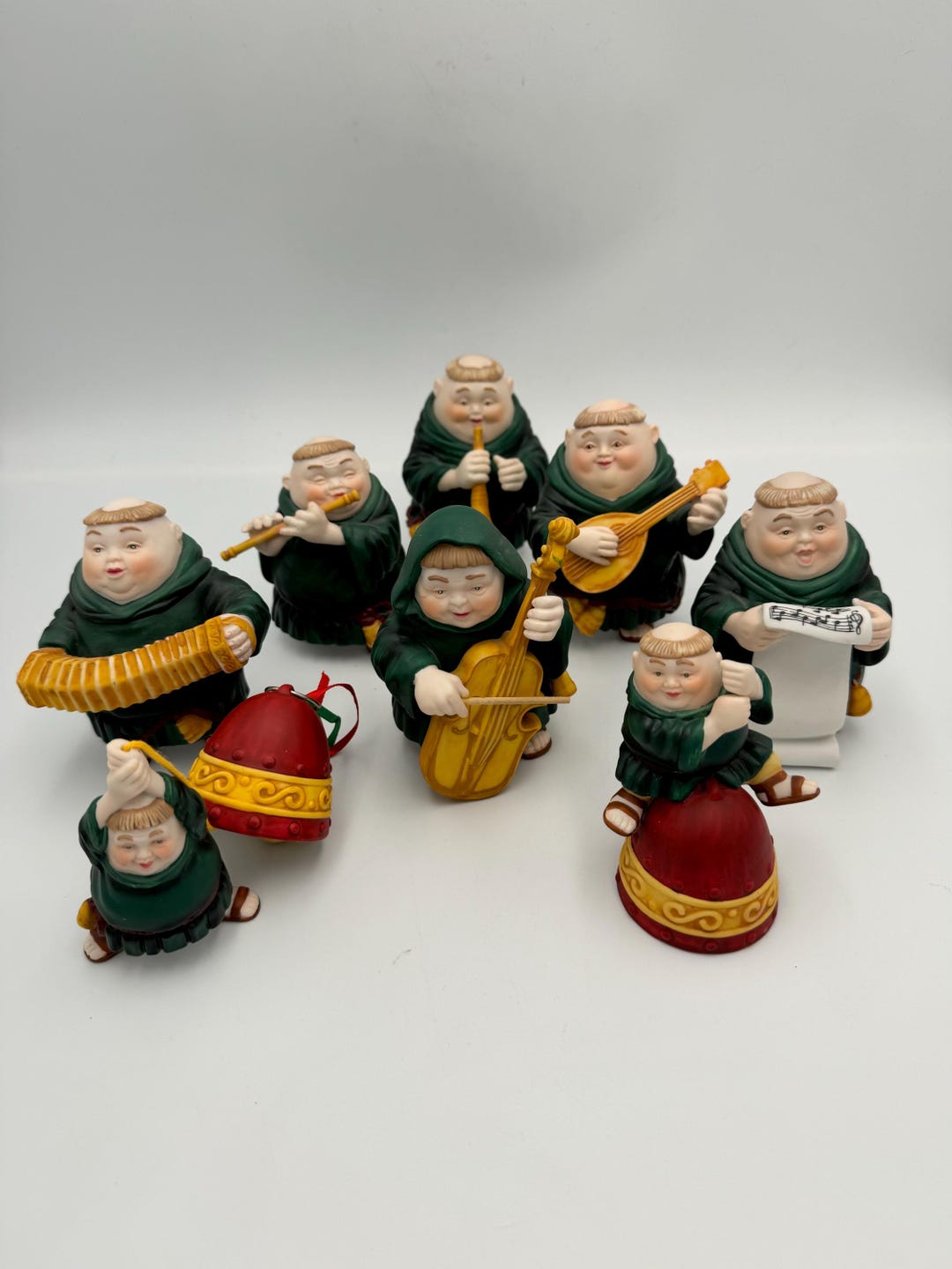 Vintage Choice of Dept56 Merry Makers - Monks at Christmas - Retired ...