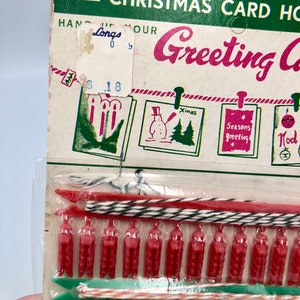 Vintage Christmas Card Holder - Greeting Cards on the Line - New Old ...