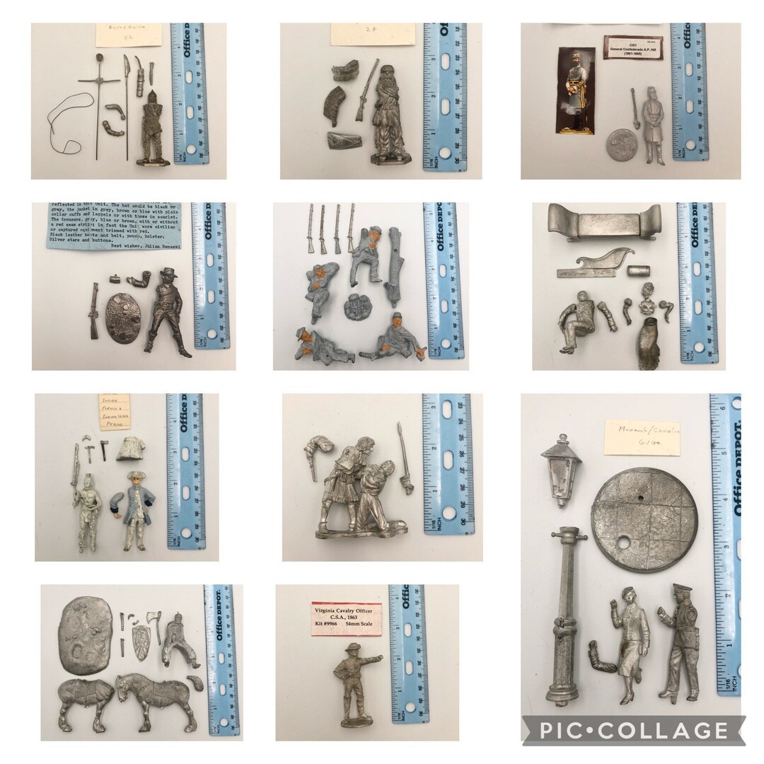 Vintage Choice of Hard to Find Miniature Militia Kits 54mm Figurines ...