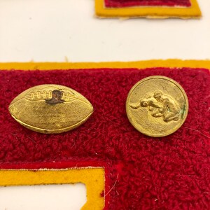 Vintage Set of Letterman Jacket Pins and Letter G Football & Wrestling ...