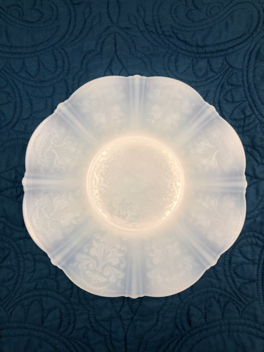 Vintage Macbeth Evans American Sweetheart Bridal Monax Large Plate ...