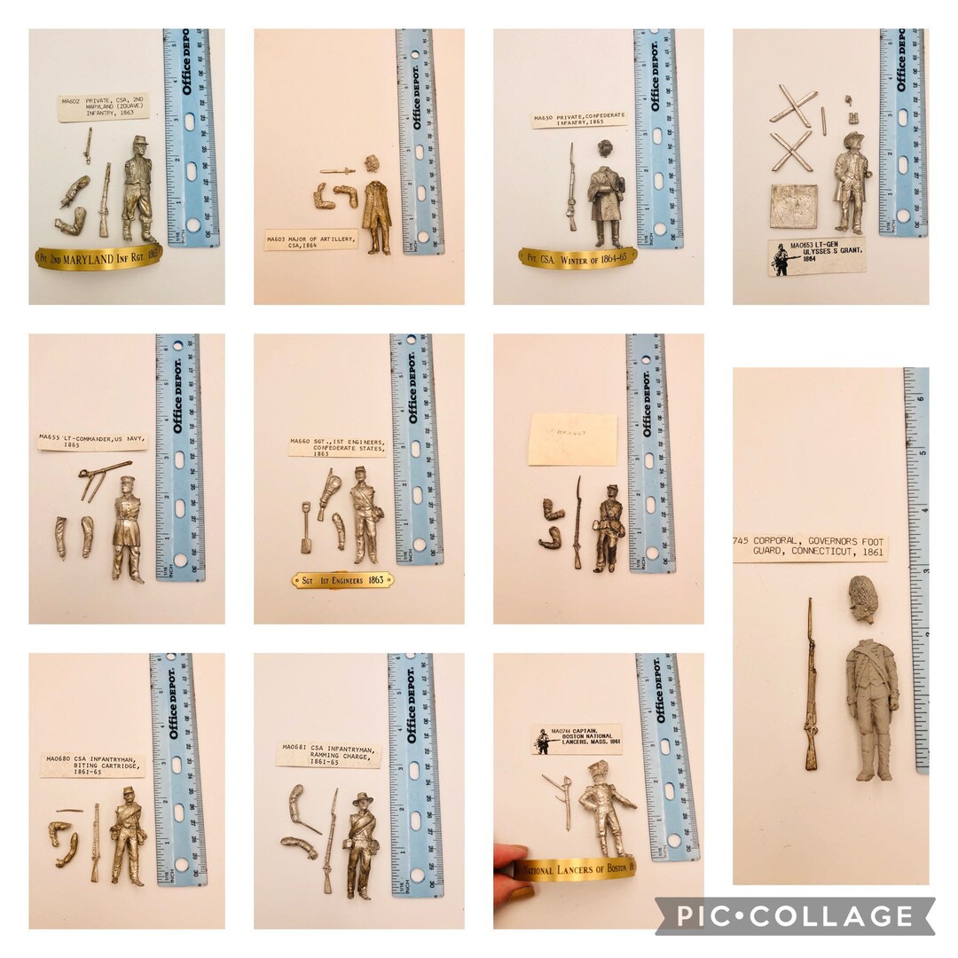 Vintage Choice of New Hope Design Men at Arms Miniature Militia Kits ...