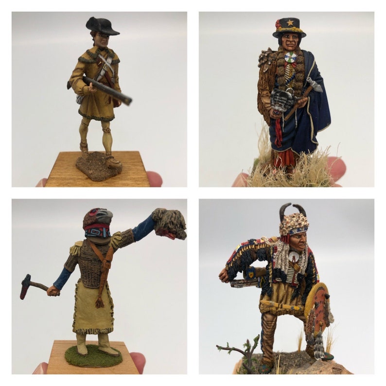 Choice of Hand Painted Miniature Military Figurines 54mm - 60mm ...