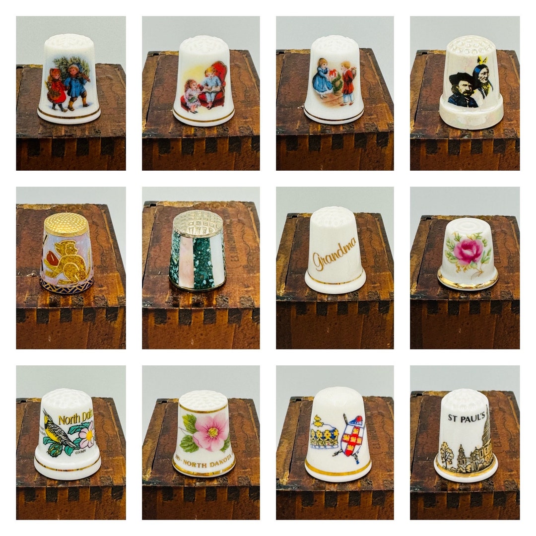 Vintage Choice of Decorative Thimbles - Variety of Styles Available ...