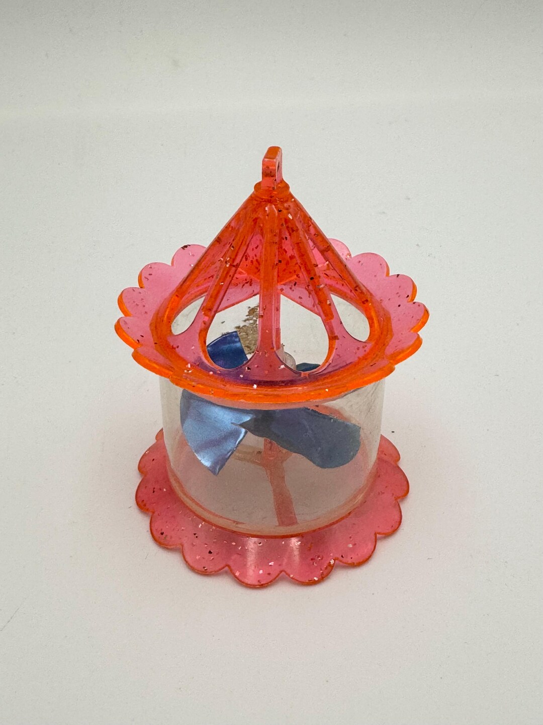 Vintage Twinkler Star Spinner Pink Sparkly Christmas Ornament - 1950's ...