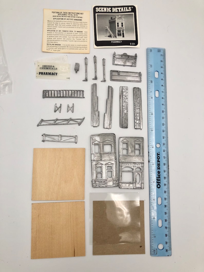 Vintage Choice of Scenic Details Miniature Kits HO Scale Model - Etsy