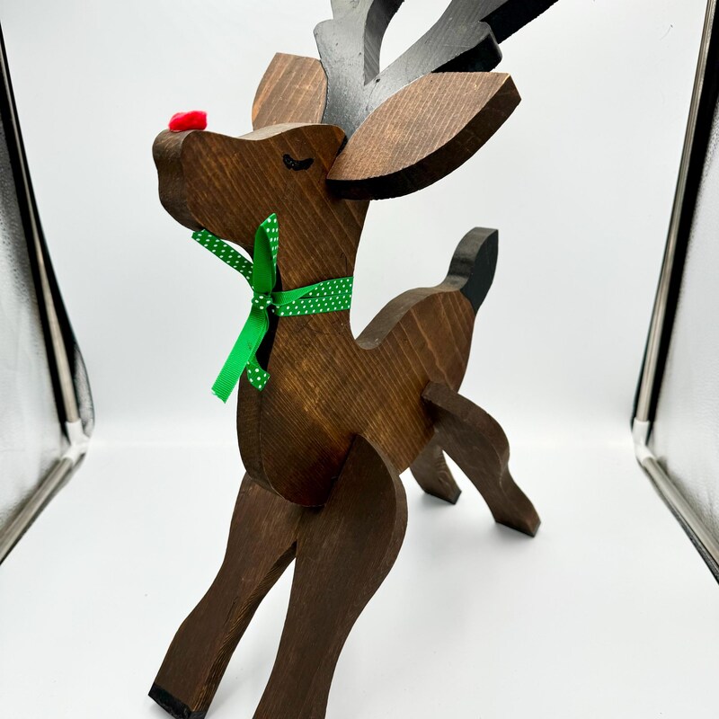 Wooden Reindeer Craft - Etsy