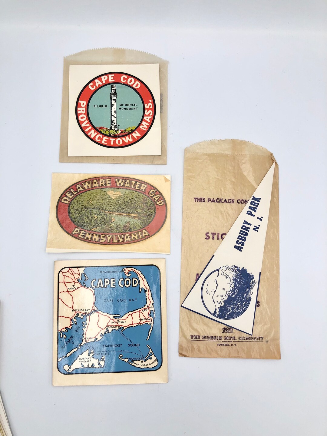 Vintage Choice of Car or Luggage Decal Colorful Nostalgic Ready to ...