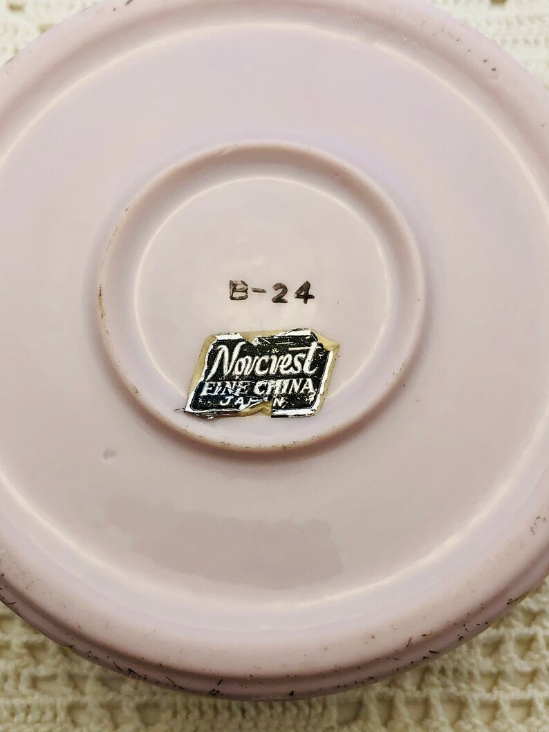 Vintage Set of Pink Fine China With Applied Flowers Vanity Set - Etsy