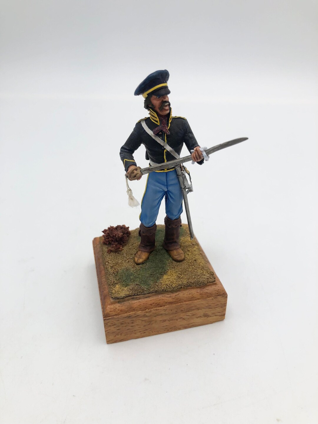 Hand Painted Figurine US Army Cavalry Soldier? EXQUISITELY PAINTED ...