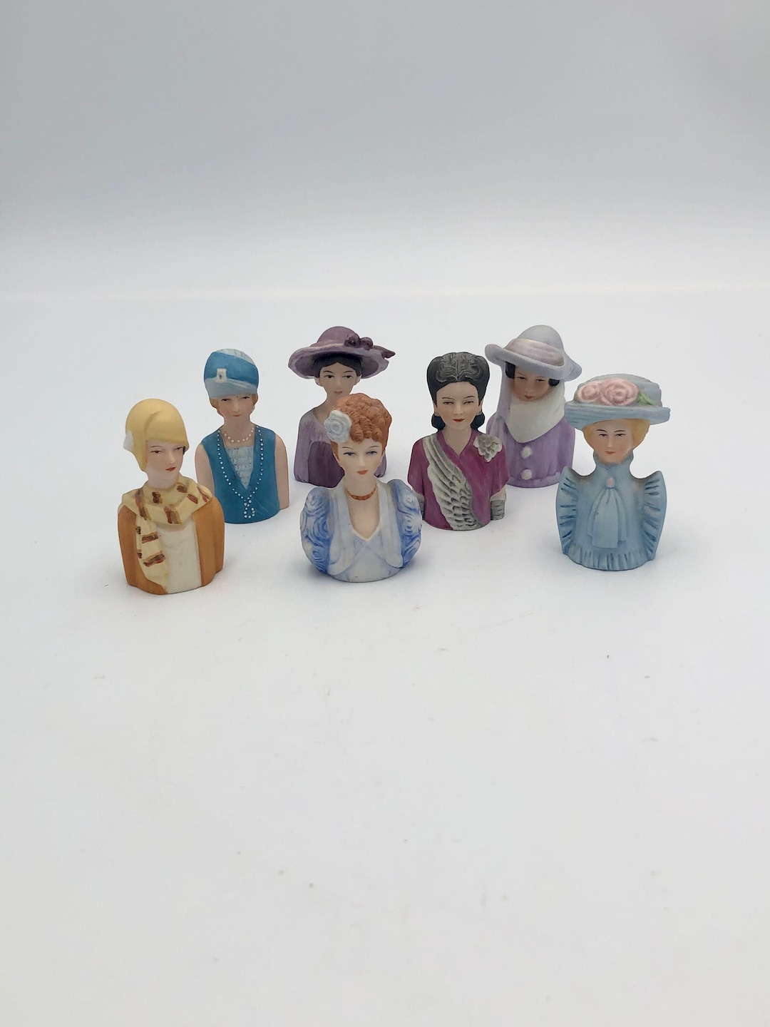 Vintage Choice of Avon Thimbles - Victorian Ladies - Collectible ...