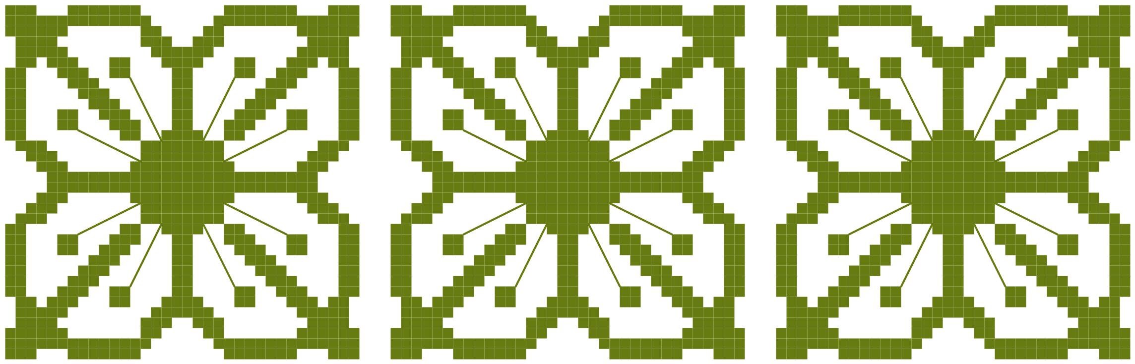 Pyrex Inspired Square Flowers Cross Stitch Pattern - Etsy