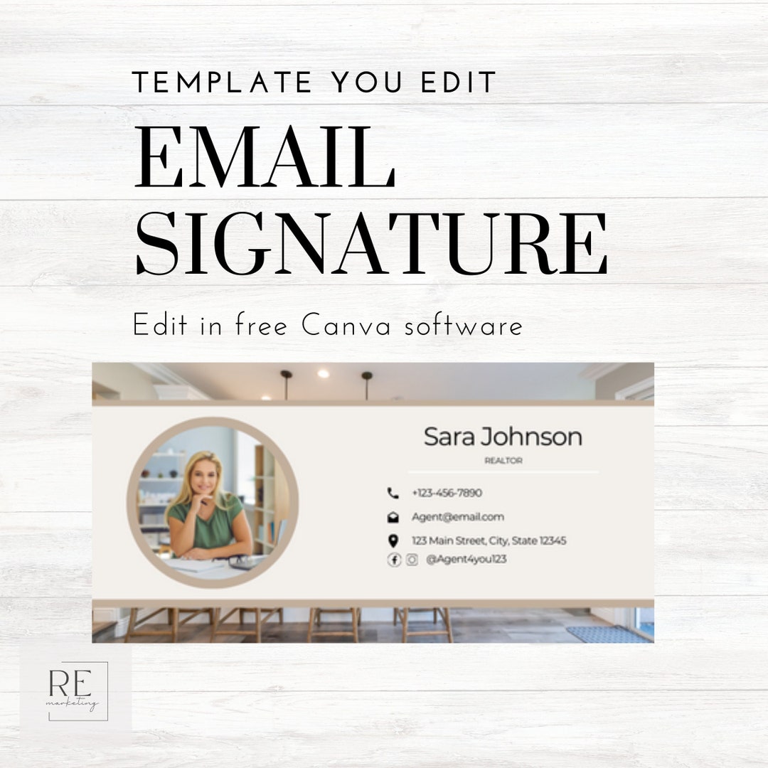 Neutral Email Signature - Etsy