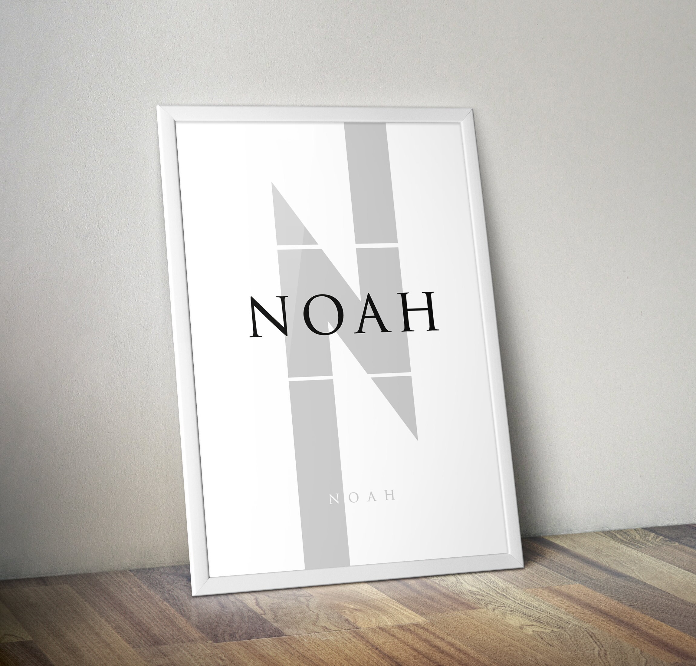 CUSTOM NAME Noah poster to print Printable Set Prints Art | Etsy
