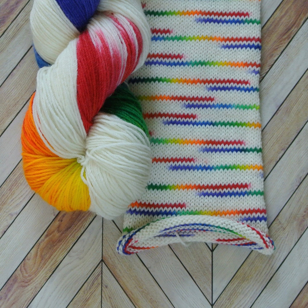 Rainbow Deluxe Variegated Rainbow Sock Yarn - Etsy